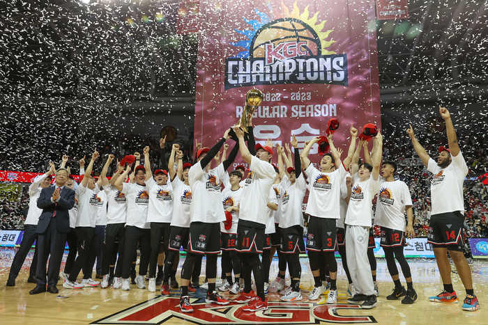 KGC 정규리그 우승 확정, 이제 통합우승 바라본다[SS안양in]