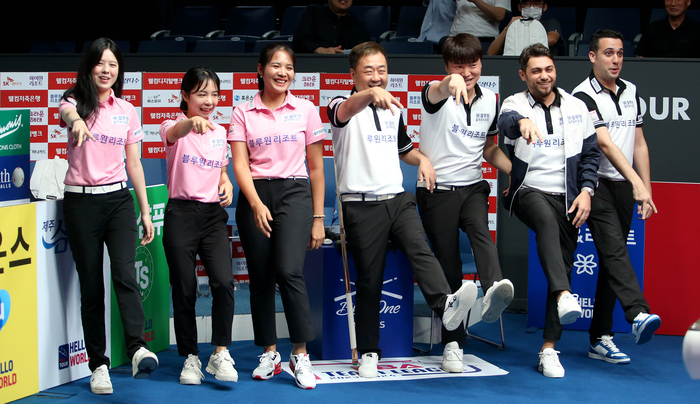 1R 최하위→2R 선두로…‘디펜딩 챔프’ 블루원, SK렌터카에 4-1 완승 [PBA 팀리그]