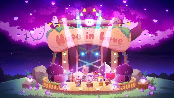 ‘보랏빛 희망’ IPX ‘BT21’ 완전체…감동 스토리 ‘Hope in Love’ 캠페인 진행