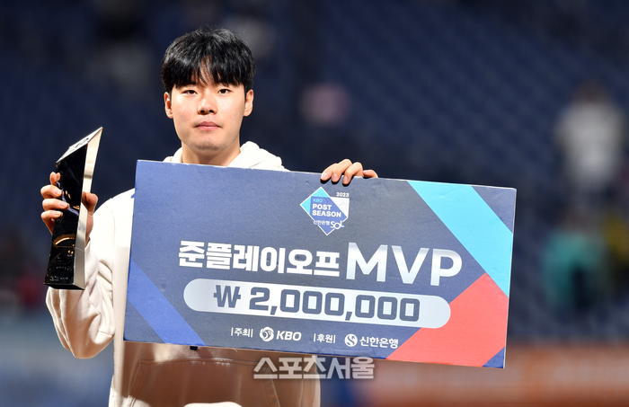 ‘1승2홀드’→3.2이닝 무실점→준PO MVP 김영규, 가을야구를 물들이다[SS스타]