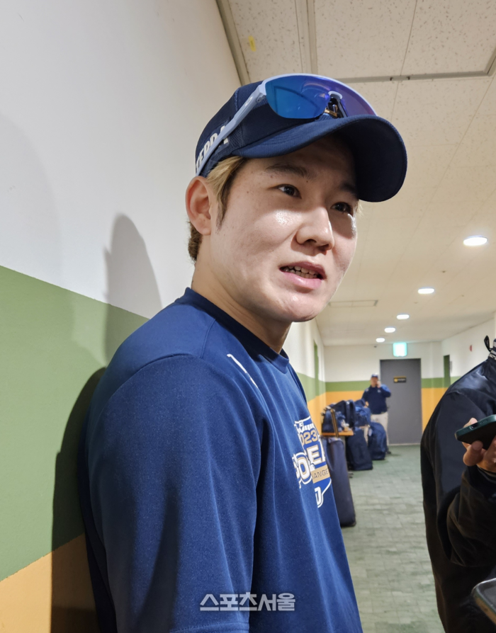 NC 박민우 “KT 쿠에바스 공 최고였지만, 우리에게 운이 따랐다” [PO2]