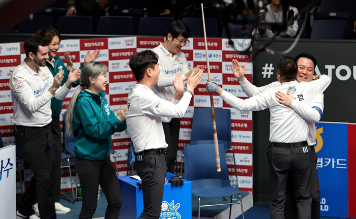 PBA팀리그 4R 우승 경쟁 크라운해태vsNH농협카드 2파전 압축…강 대 강 구도