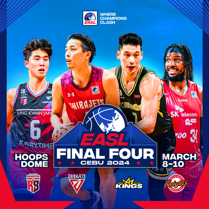 정관장과 SK 출전 2024 EASL 파이널 포, 3월 세부 개최