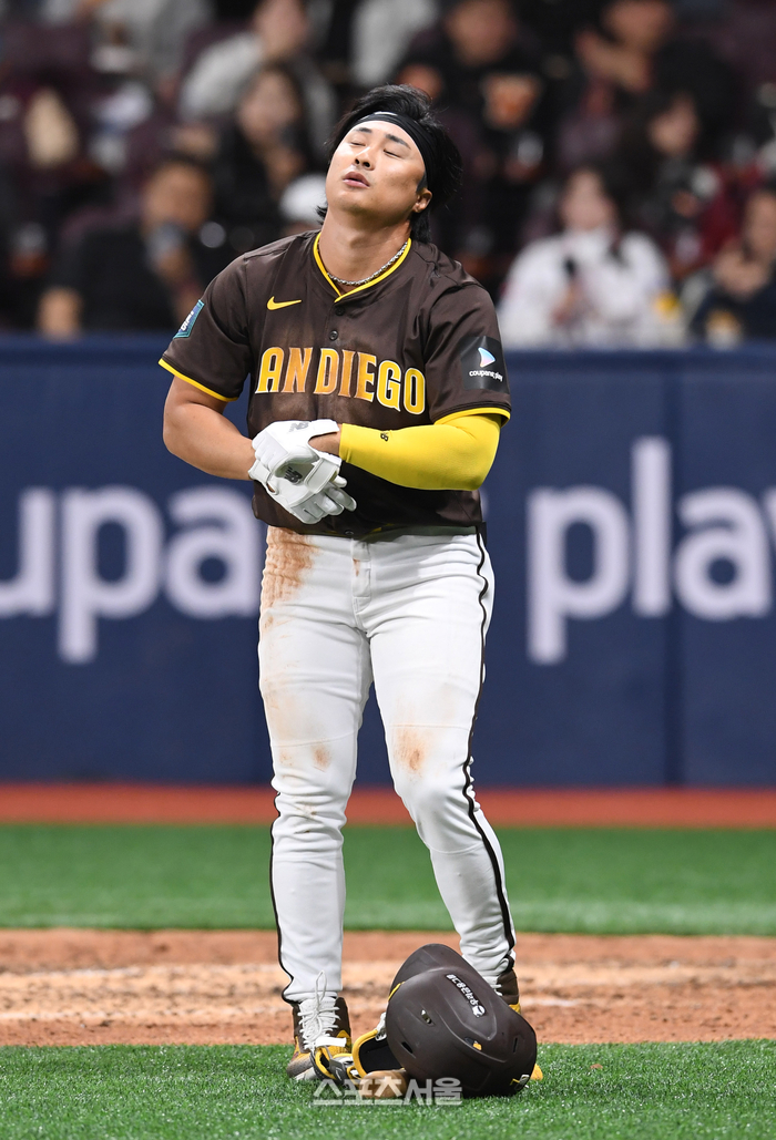 [포토]김하성, 세 번째 타석은 삼진 아웃