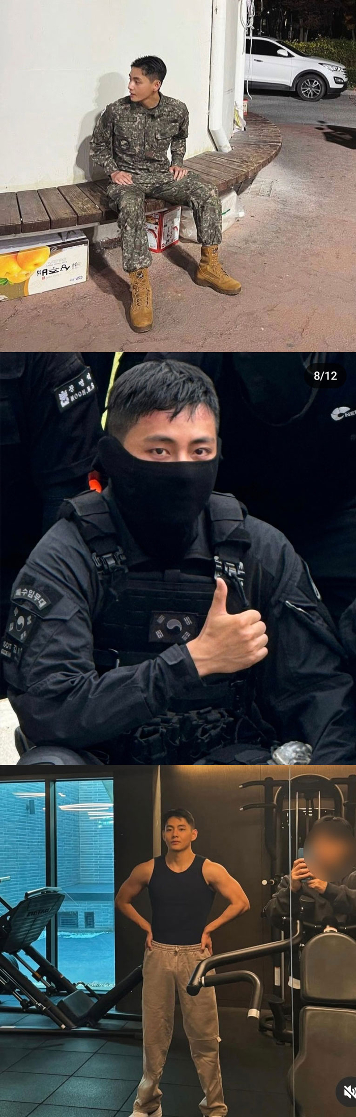 BTS 뷔, 전역 D-107 김 병장 생존신고! ‘남성미 폭발’ 팔근육 [★SNS]