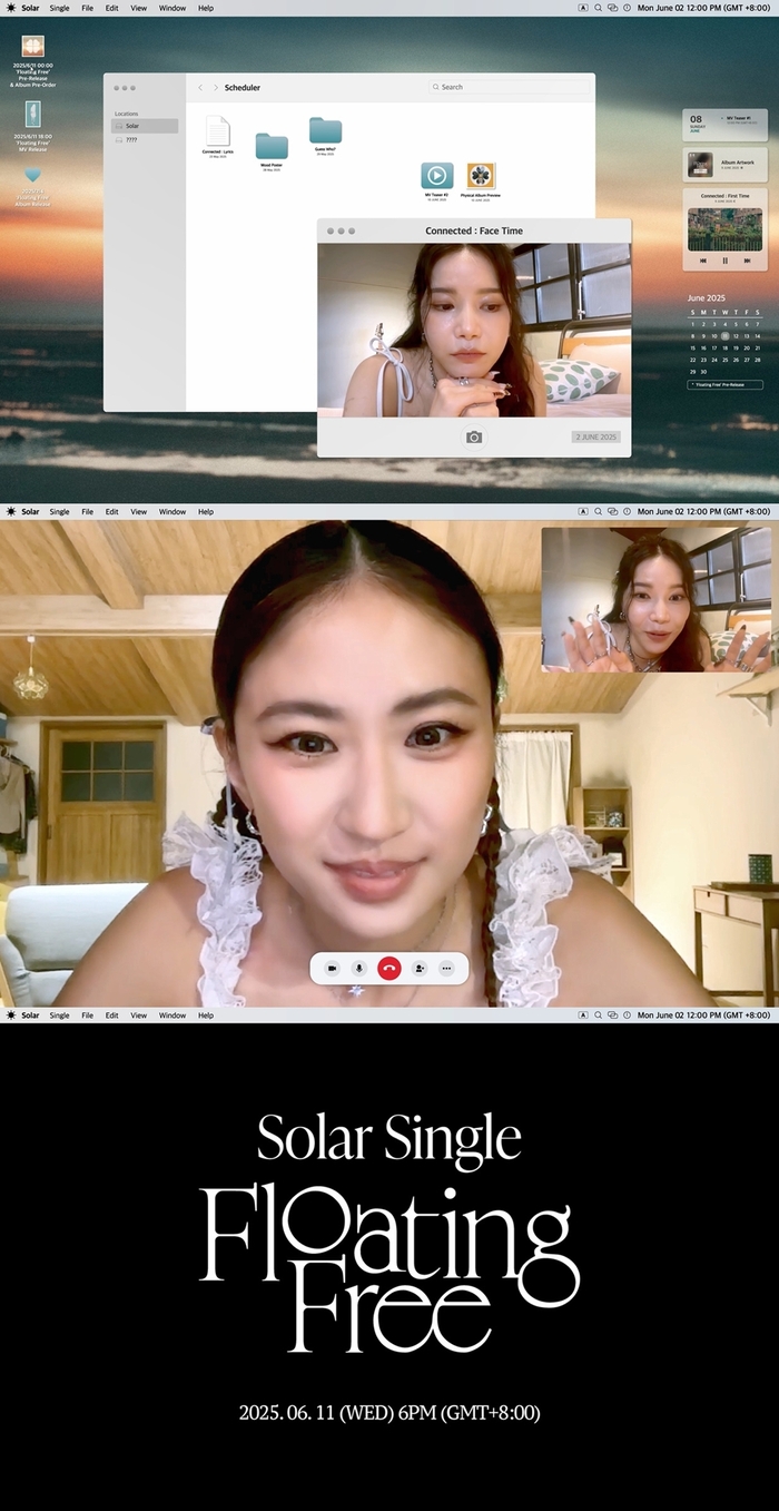 솔라, 중국어 싱글 ‘Floating Free’로 9m88과 협업