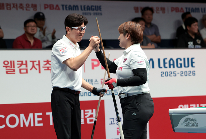 우리금융캐피탈·크라운해태, 1R 부진딛고 ‘반전의 2연승’ [PBA팀리그 2R]