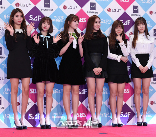 [SS포토] 여자친구, SBS 가요대전에서 박진영과 콜라보?