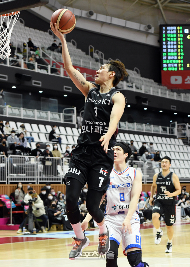 [포토]KT 한희원의 레이업슛