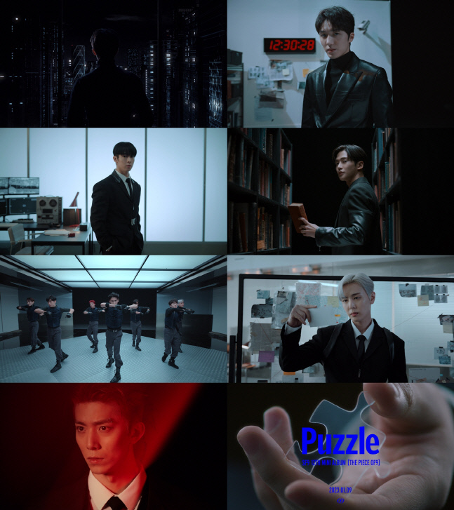 SF9, 신곡 '퍼즐' 두 번째 MV 티저 공개…의미심장한 눈빛